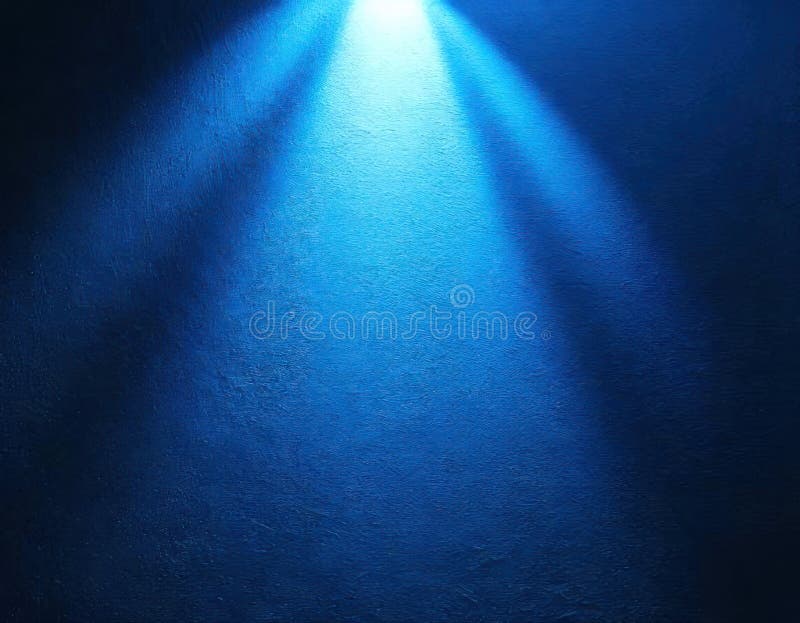 Abstract Blue Background with Gradient Light and Spotlight on a Dark ...