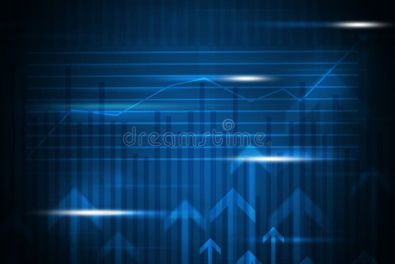 Abstract Blue Background with Graphs Stock Illustration - Illustration ...