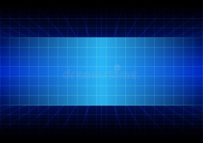 Abstract Blue Background with Grid Design. Illustration Stock Vector ...