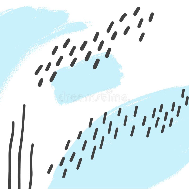 Abstract Blue Background with Hand Drawn Texture. Artistic Universal ...