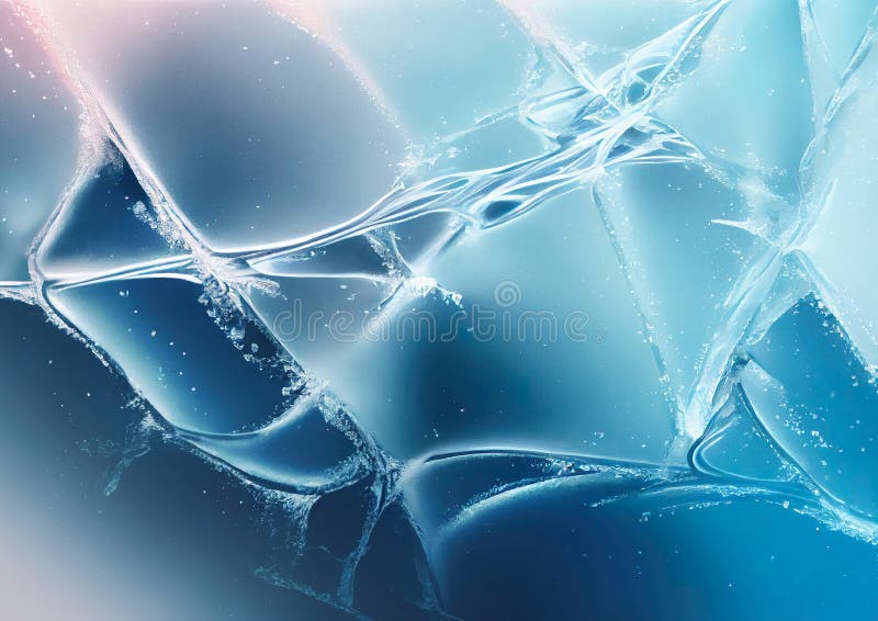 Abstract Blue Background with Ice Stock Illustration - Illustration of ...