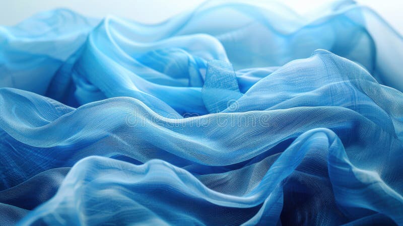 Abstract Blue Background with Layers of Transparent Material. Neon Glow ...