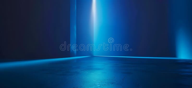 Abstract Blue Light Beam Background Stock Illustration - Illustration ...