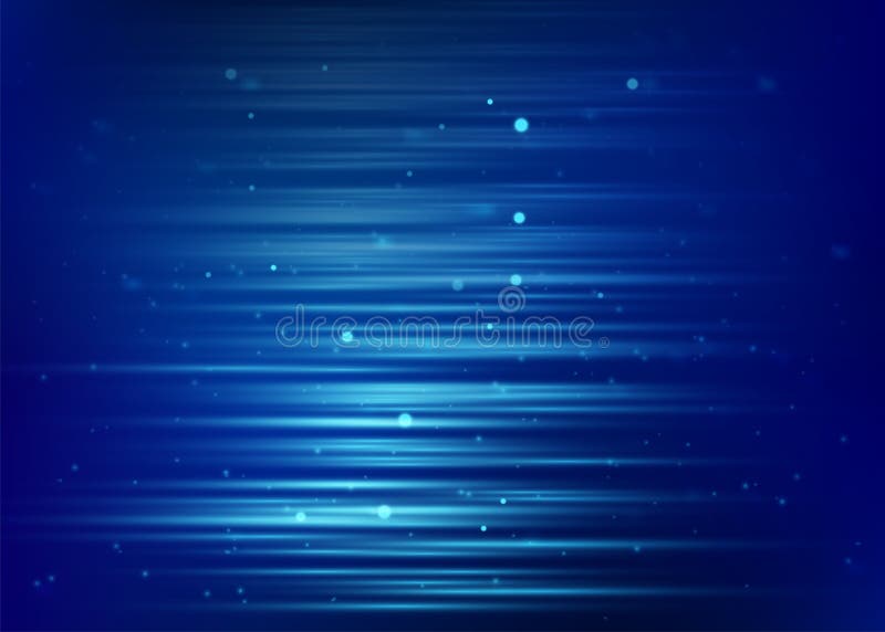 Speed Line Motion Vector Background. Dynamic Blue Neon Sport Texture ...