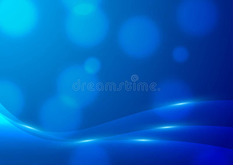 Abstract Blue Background with Light Effects Stock Illustration ...