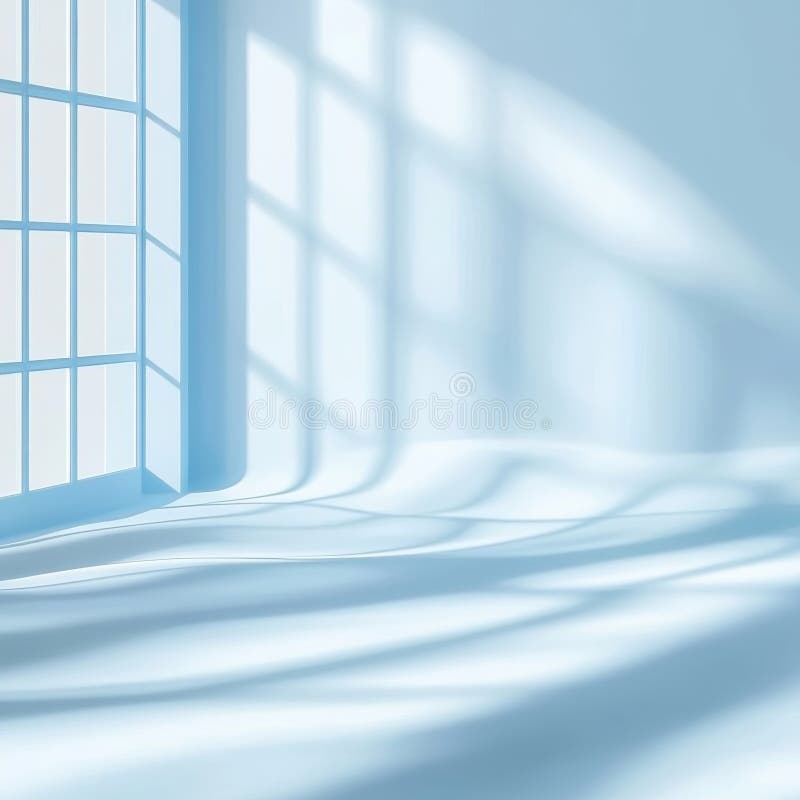 Abstract Blue Background with Light Rays and Shadows. Vector ...