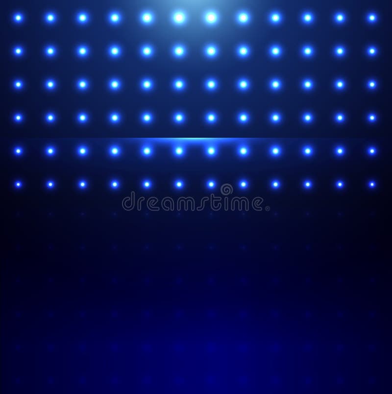 Abstract Blue Background with Lights Stock Vector - Illustration of ...