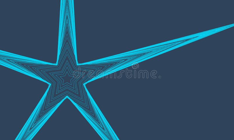 Abstract Blue Background with Lines and Stars. Vector Illustration ...