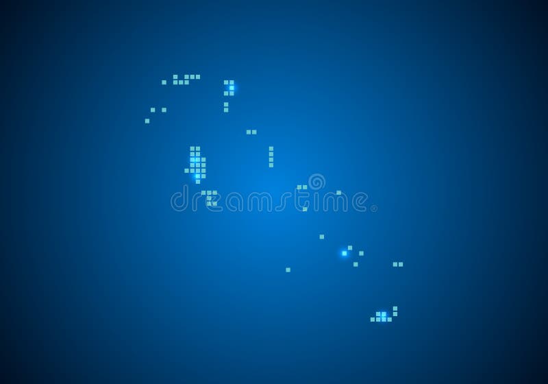 Abstract Blue Background with Map, Internet Line, Connected Points. Map ...