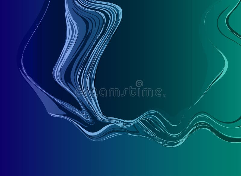 Abstract Blue Background. Modern Blue Smooth Shapes Abstract Background ...