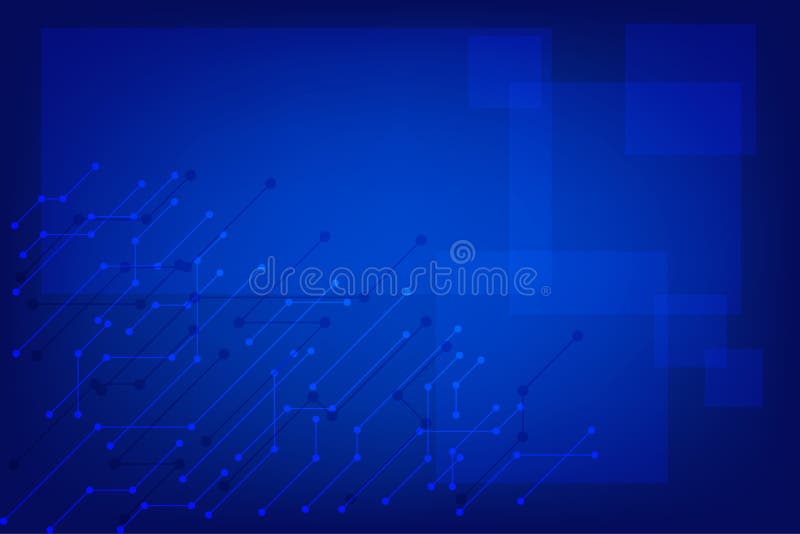 Abstract Blue Background of Network and Communication. Stock ...
