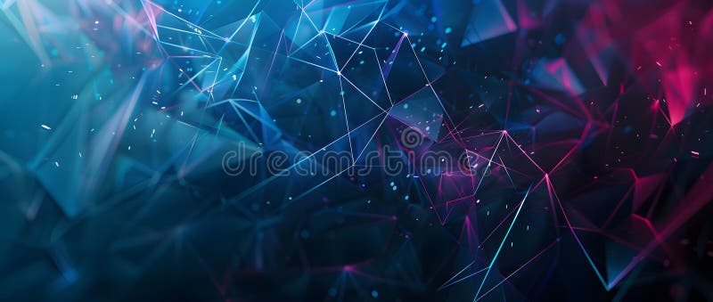 Abstract Blue Background with Network Connection and Data Transfer - AI ...