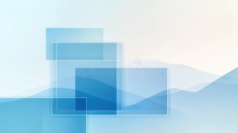 Abstract Blue Background with Overlapping Rectangles, Gradient. Modern ...
