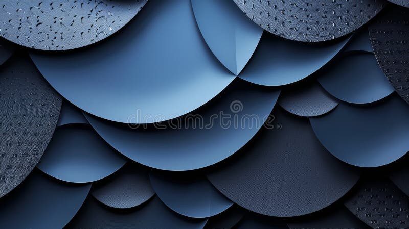 Abstract Blue Background with Overlapping Semi-circles. the Texture is ...