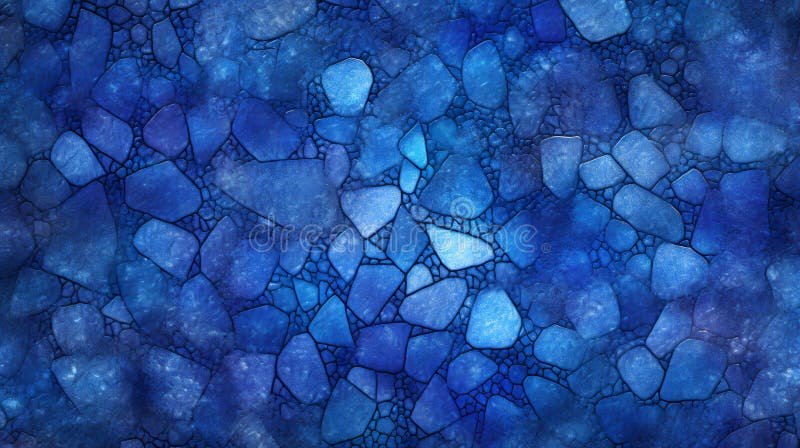 Abstract Blue Background with a Pattern of Broken Glass, Stock ...