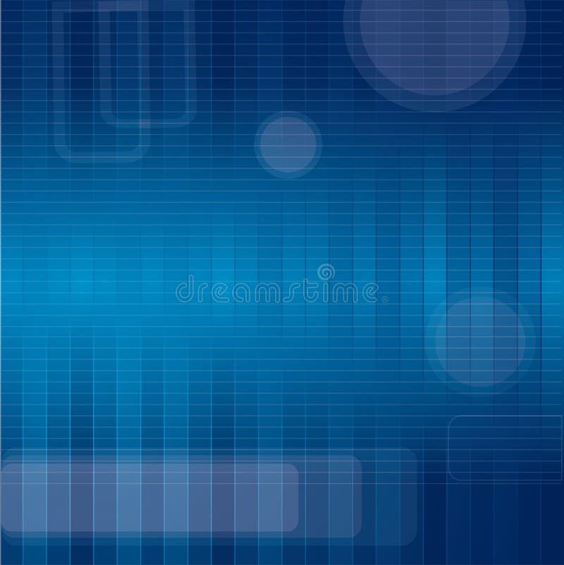 Abstract of Futuristic Hi Tech Blue Square Geometric Pattern Background ...
