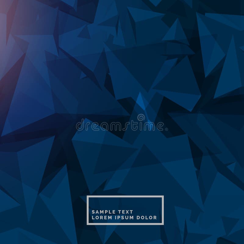 Abstract Blue Background with Polygon Shapes Stock Vector ...