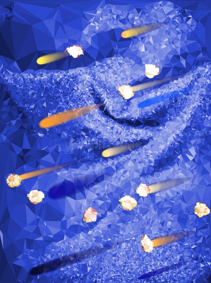 Abstract Blue Background of Polygons Stock Vector - Illustration of ...