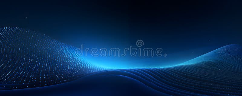 Abstract Blue Background with Radiating Light Rays and Sparkles ...