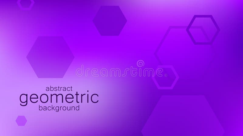 Abstract Blue Background of Random Hexagonal Shapes of Different Sizes ...