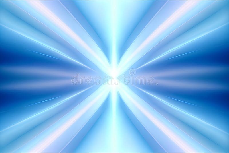 Abstract Blue Background with Rays of Light. Vector Illustration for ...