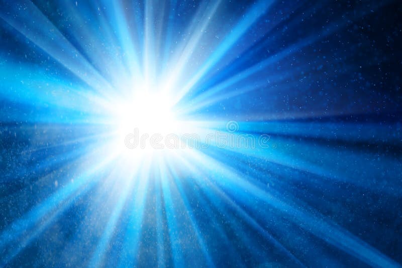Abstract Blue Background with Rays Stock Image - Image of blue, glowing ...