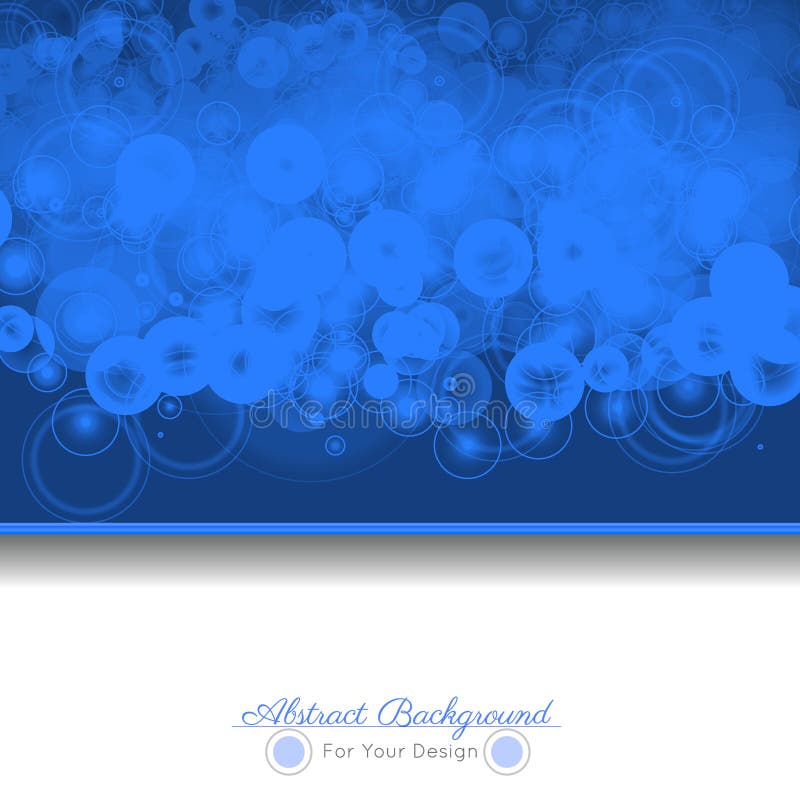 Abstract Blue Background with Round Shapes Stock Vector - Illustration ...