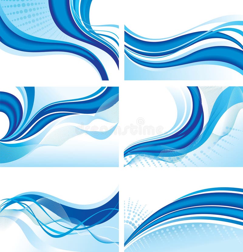 Abstract Blue Background.Set Stock Vector - Illustration of white ...