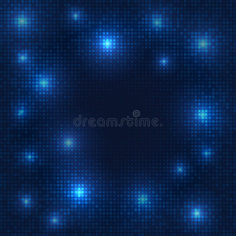 Abstract Blue Green Background. Wavy Structure with Shiny Dots. Stock ...