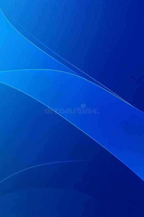Abstract Blue Background Smooth Curves Gradient Shades Modern Design ...