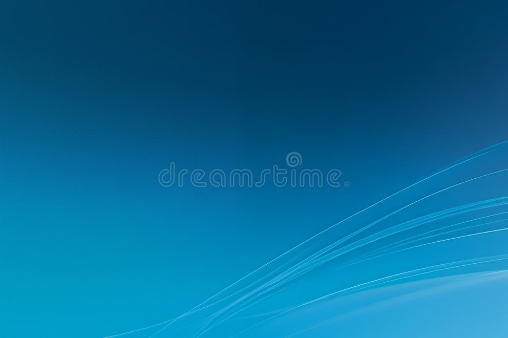 Abstract Blue Background Smooth Curves Tech Design Digital Art Stock ...