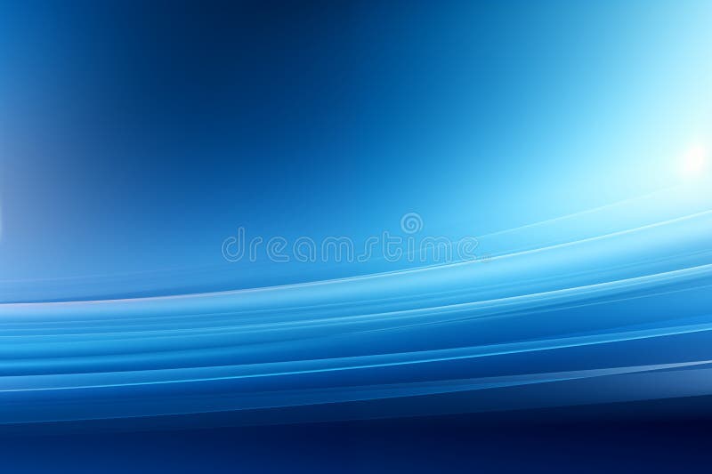 Abstract Blue Background with Smooth Lines and Sun Flare Stock ...