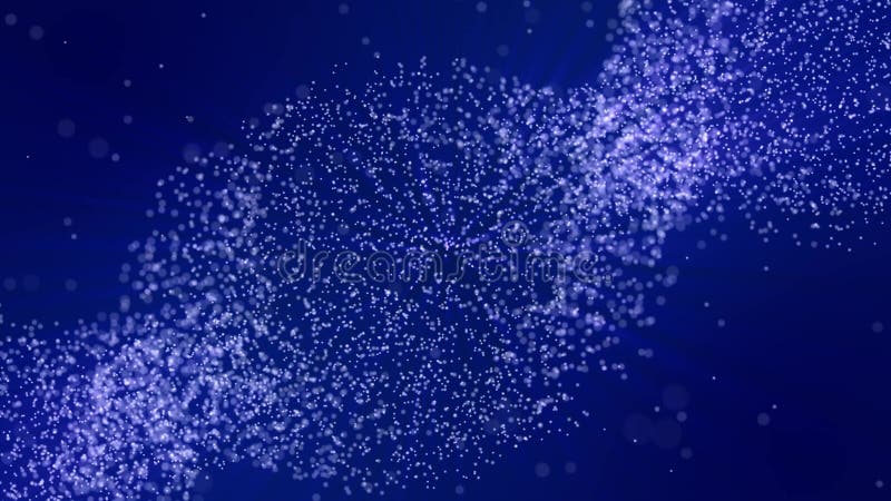 Abstract Blue Background with Smoothly Spinning Spiral Structure Made ...