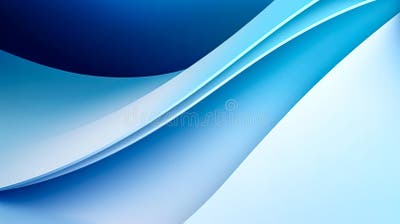 Abstract Blue Background with Soft Lines, Generative AI. Stock ...