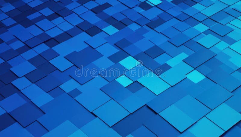 An Abstract Blue Background with Squares and Rectangles of Varying ...