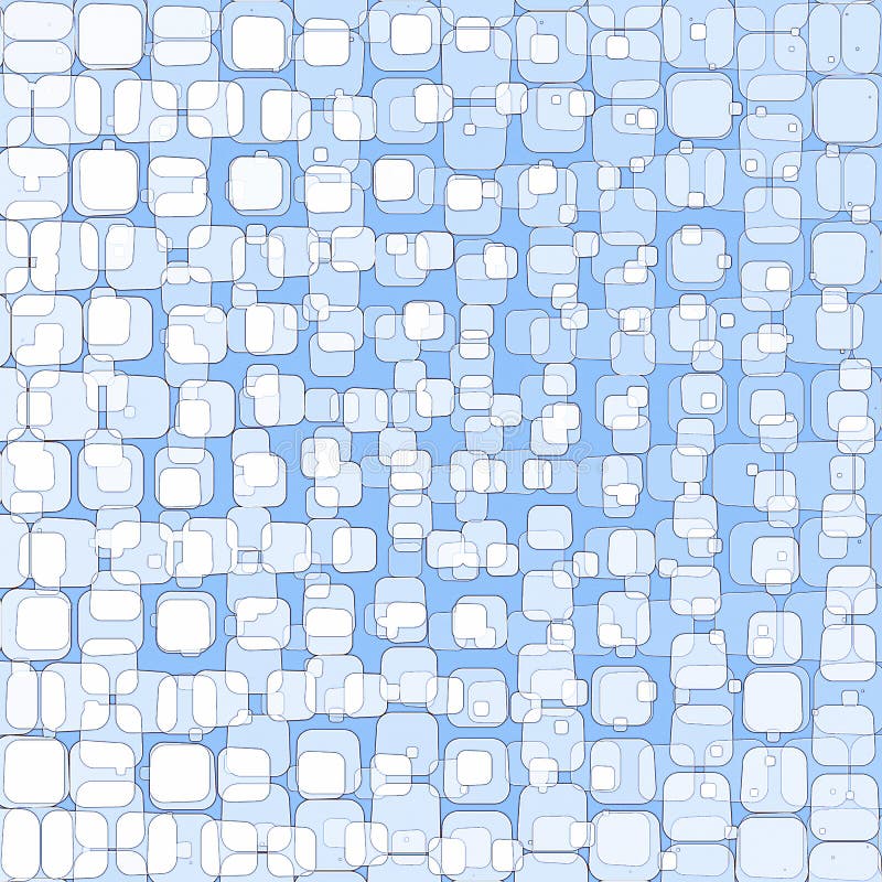 Abstract Blue Background with Squares Stock Illustration - Illustration ...
