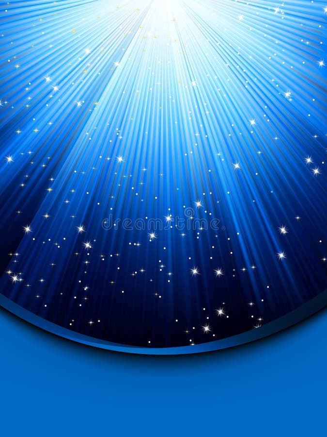 Abstract Blue Background with Stars. EPS 8 Stock Vector - Illustration ...