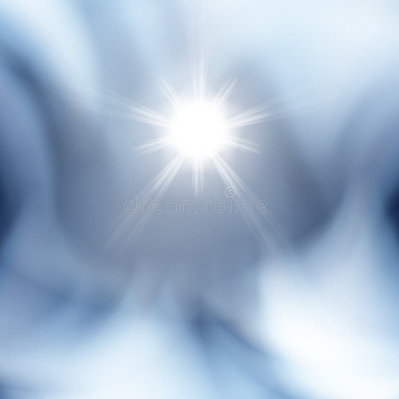 Abstract Blue Background with Sun Stock Vector - Illustration of ...