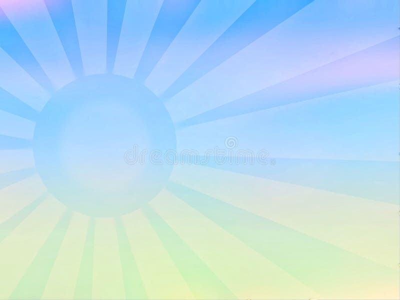 Abstract Blue Background with Sun Rays Stock Illustration ...