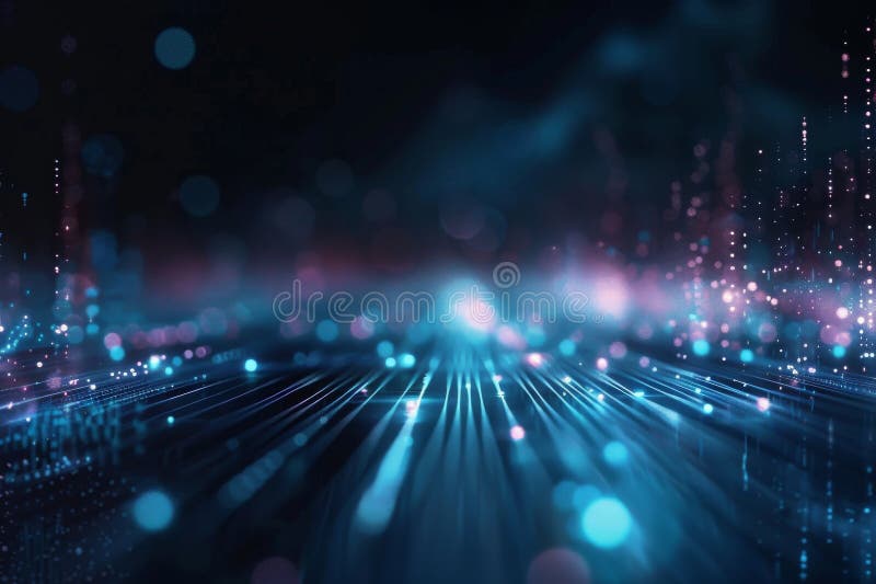 Abstract Blue Background. Technology and Cyberspace Wallpaper Stock ...