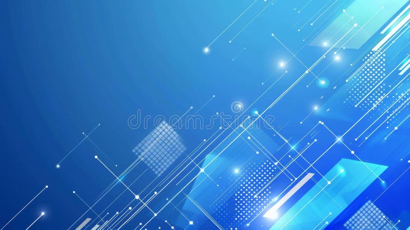 Abstract Blue Background. Technology Template Digital Backdrop ...