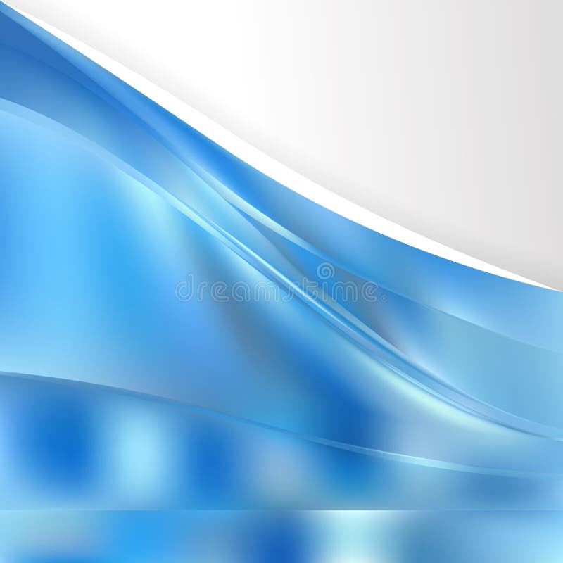 Abstract Blue Background Template Stock Vector - Illustration of poster ...