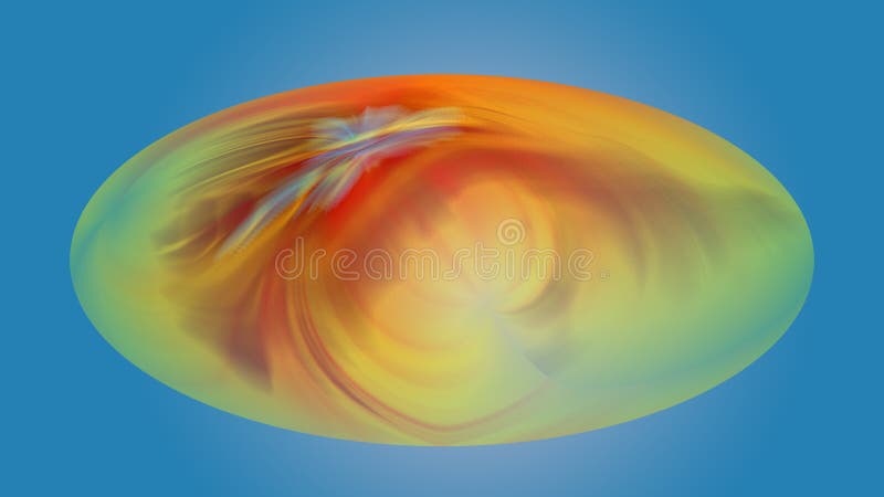 Abstract Blue Background with a Textured Fantasy Sphere. Stock ...