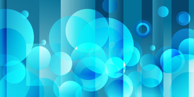 Abstract Blue Background. Transparent Overlay of Circular Bubbles Stock ...