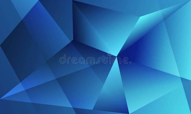 Abstract Blue Background with Triangles and Gradients Stock Vector ...