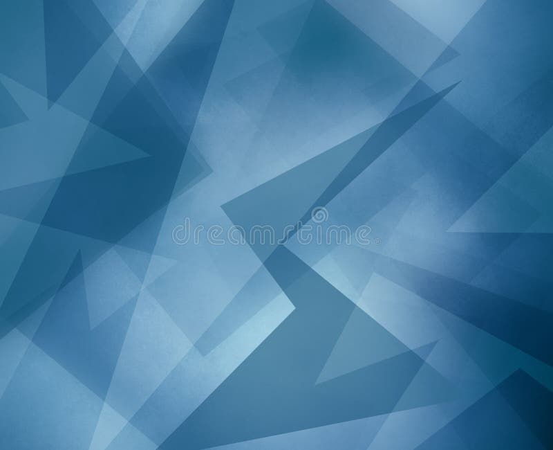 Abstract Blue Background with Triangles and Rectangle Shapes Layered in ...