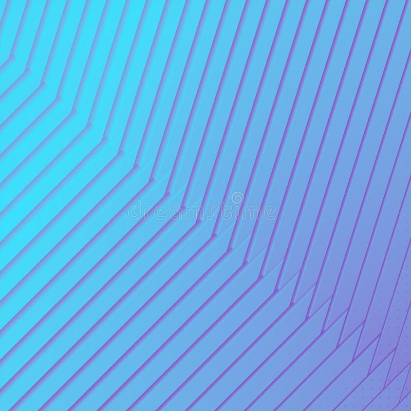 Abstract Blue Background of Violet Lines. Template Design. 3d Rendering ...