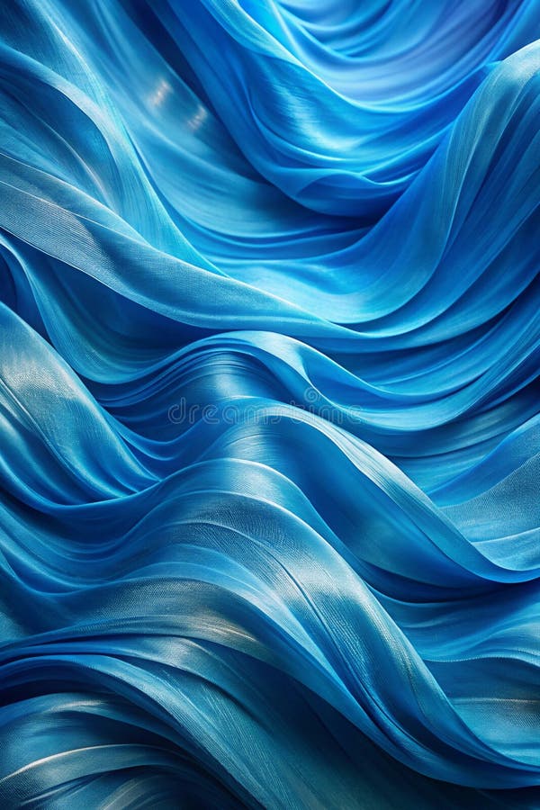 Abstract Blue Background, Wave or Veil Texture Stock Illustration ...