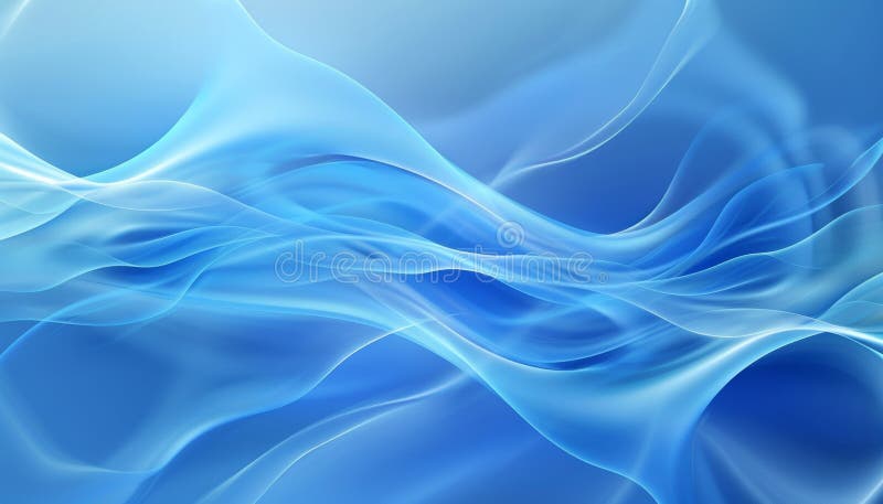 Abstract Blue Background with Waves Stock Illustration - Illustration ...