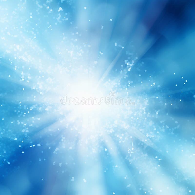 Abstract Blue Background with White Star Shapes Spot in the Middle ...